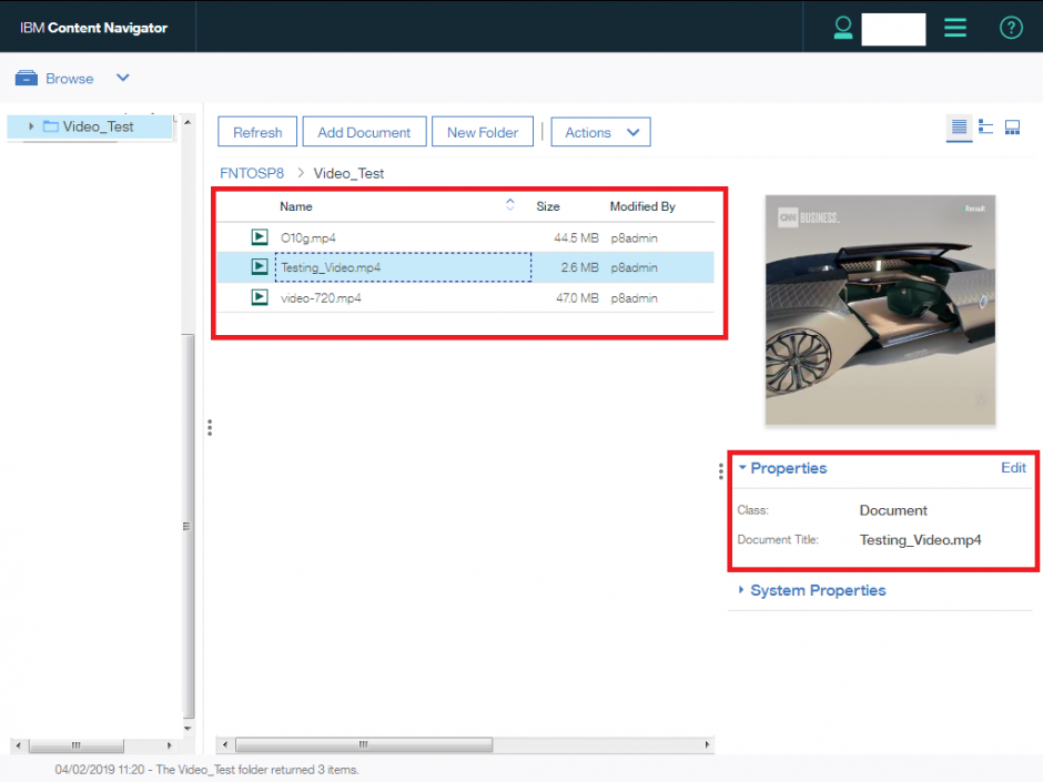 IBM Content Navigator Video Streaming 3.0.5