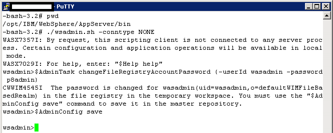How to Change Wasadmin Password in WebSphere - IBM WAS